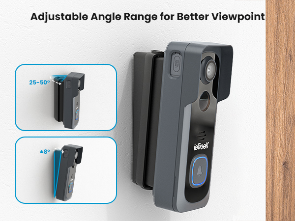Bell J1 Doorbell Camera- 2K Video, Two-Way Talk & Alerts – ieGeek-UK