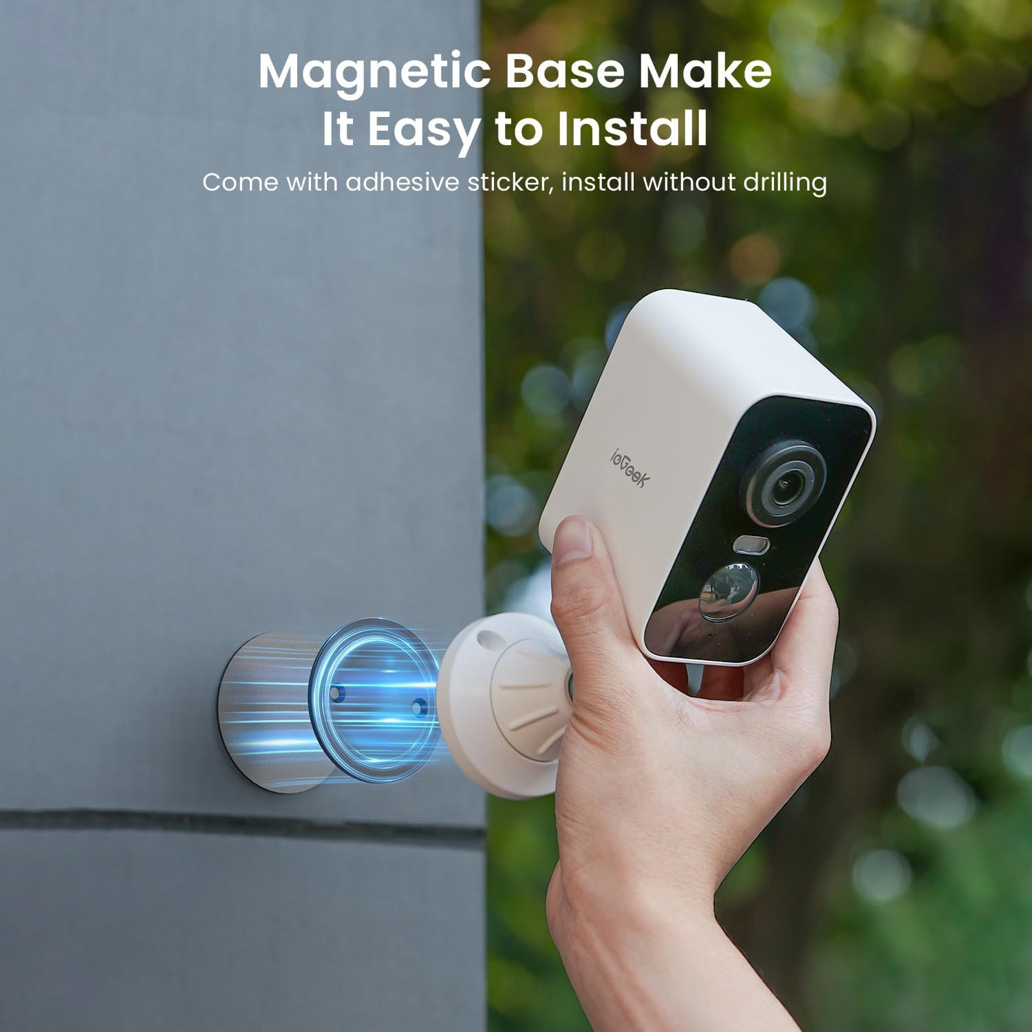 S2 Battery Security Camera | 2K Magnetic, Wire-Free Outdoor – ieGeek-UK
